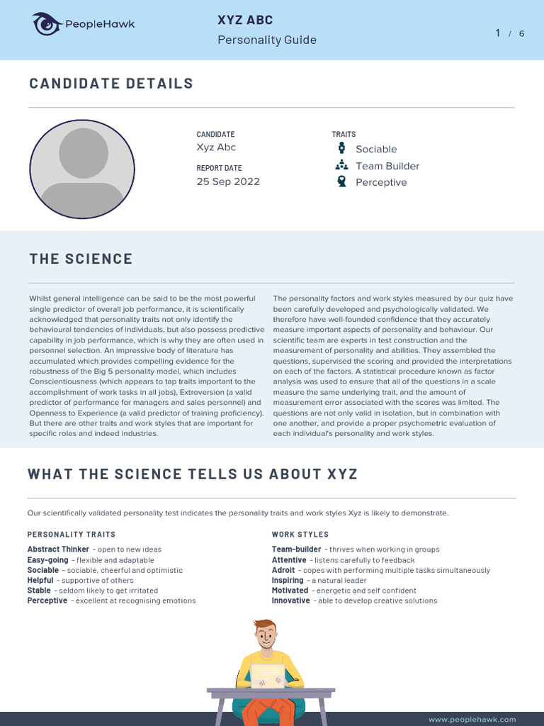 Xyz Abc - Personality Guide | PDF | Extraversion And Introversion ...