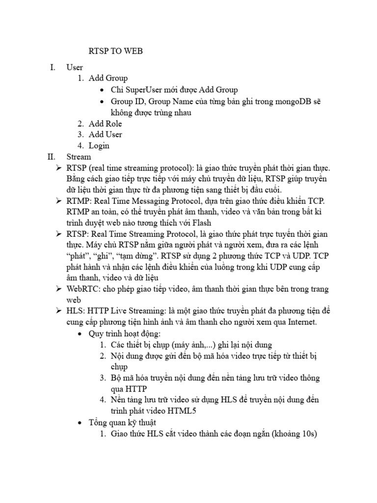 RTSP To Web | PDF