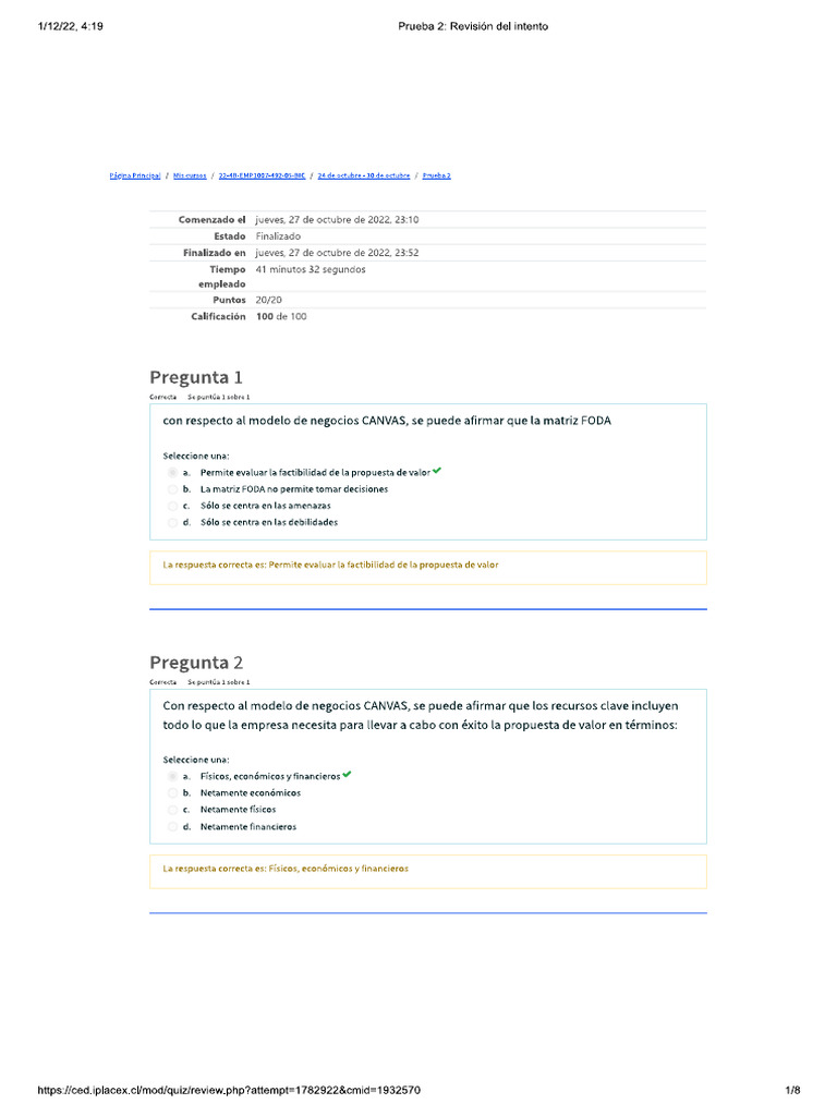 Emprendimiento Prueba 2 2022 | PDF