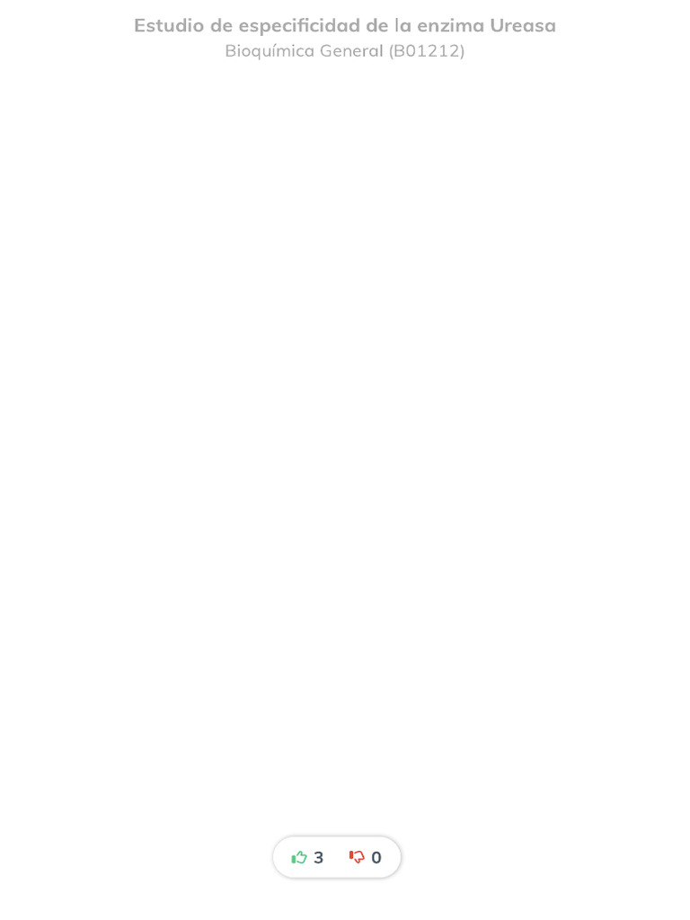 Estudio de Especificidad de La Enzima Ureasa - Compress | PDF | Enzima ...