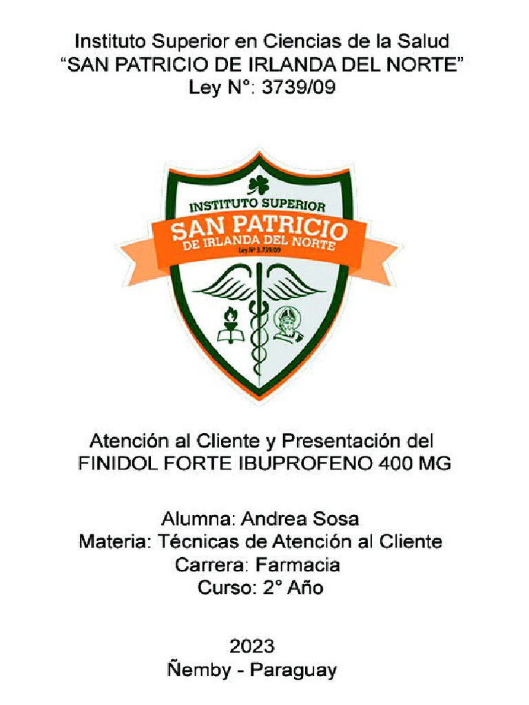 Finidol 400 MG | Descargar gratis PDF | Medicina CLINICA ...