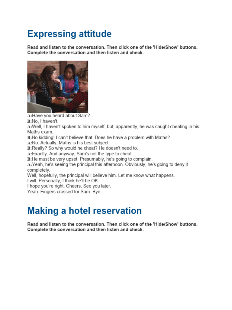 Expressing Attitude | PDF