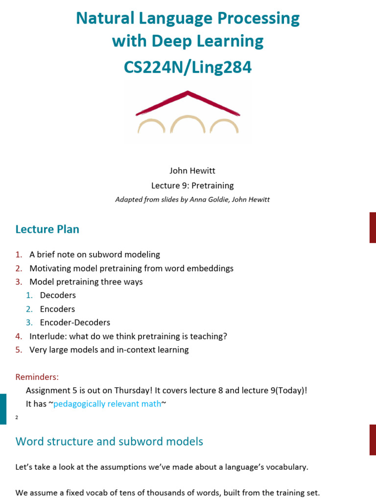 NLP Pretraining for CS Students | PDF | Computational Neuroscience | Linguistics