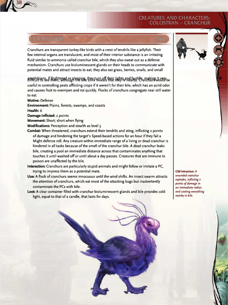 PDF Ninth World Bestiary 3pdf - Compress | PDF | Dinosaurs | Tyrannosaurus