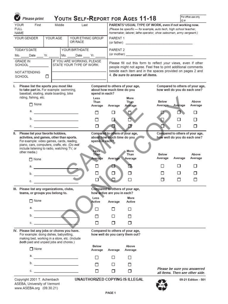 YSR11 18 - 501 Sample Copy Watermark | PDF