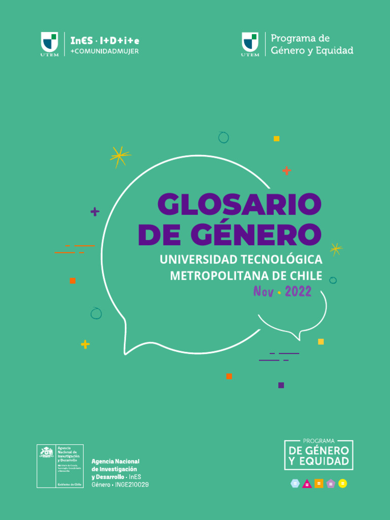 Glosario Genero Utem | PDF | LGBT | Estudios LGBTQIA+