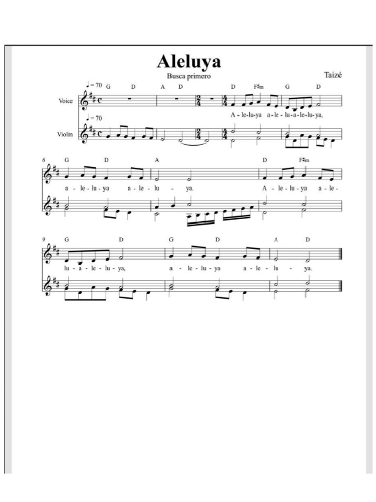 Aleluya Tzaise | PDF