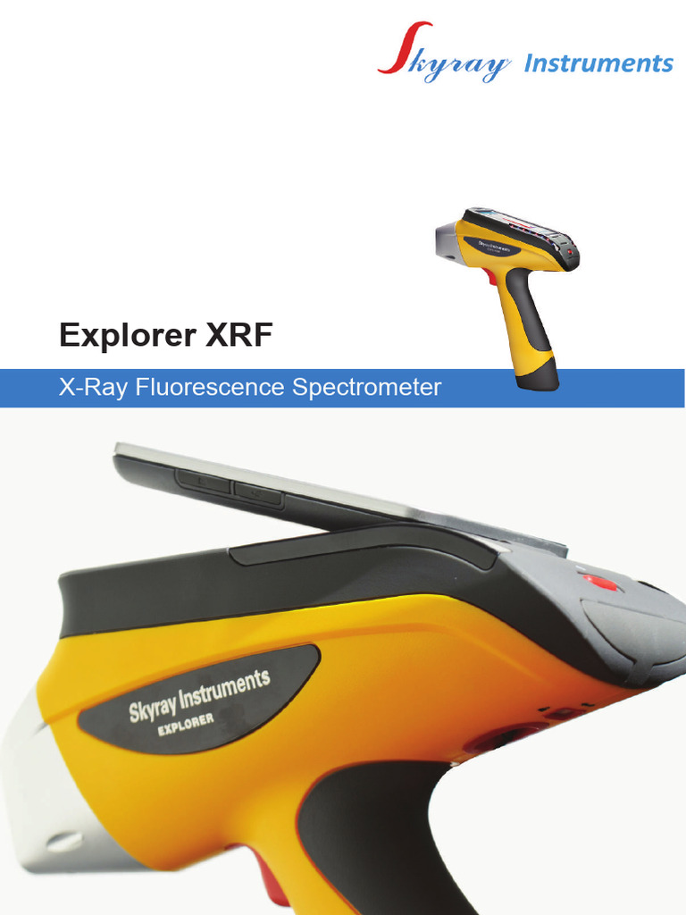 Explorer XRF: X-Ray Fluorescence Spectrometer | PDF | Spectroscopy | Metals