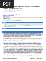 Administration, Scoring, and Interpretation of The Trail Making Test ...