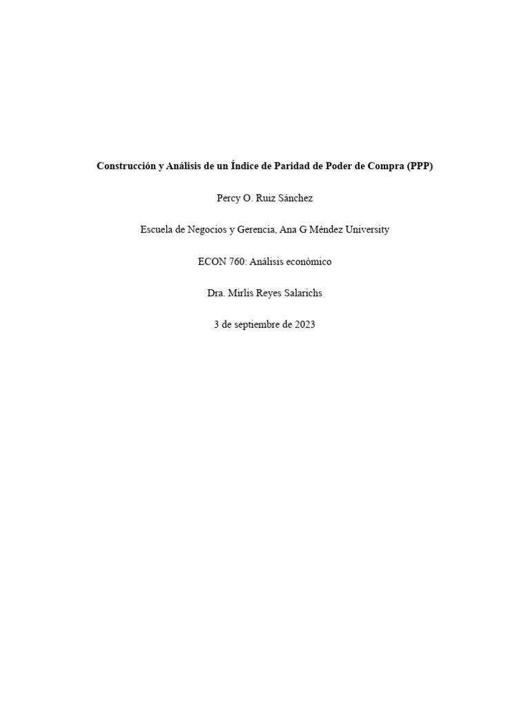 Actividad 2 | PDF | Paridad del poder adquisitivo | El comercio ...