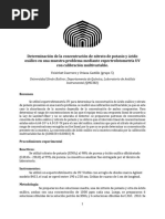 Método Isocrático | PDF | Cromatografía | Línea espectral