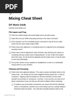 KXVI Producer Cheat Sheet | PDF | Piano | Synthesizer