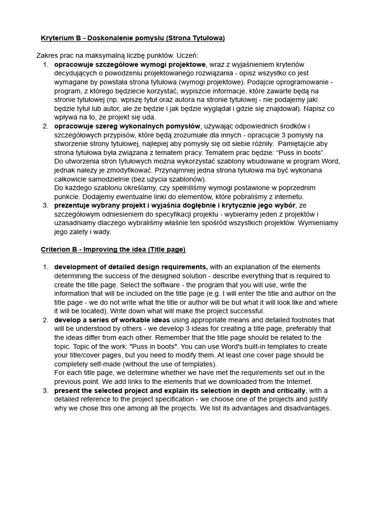 01_Criterion B - title page (1) | PDF