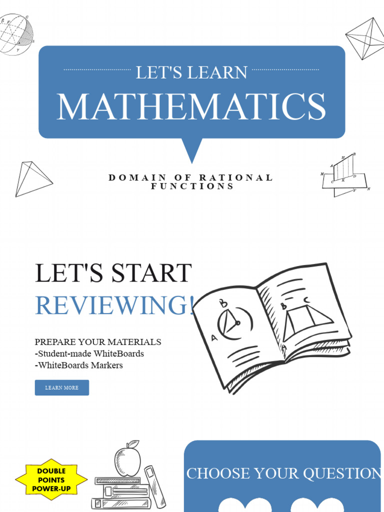 Lesson For Finding The Domain Of A Rational Function Pdf Function