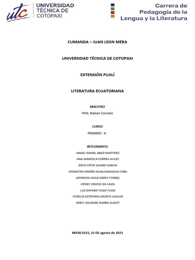 Final Cumanda | PDF