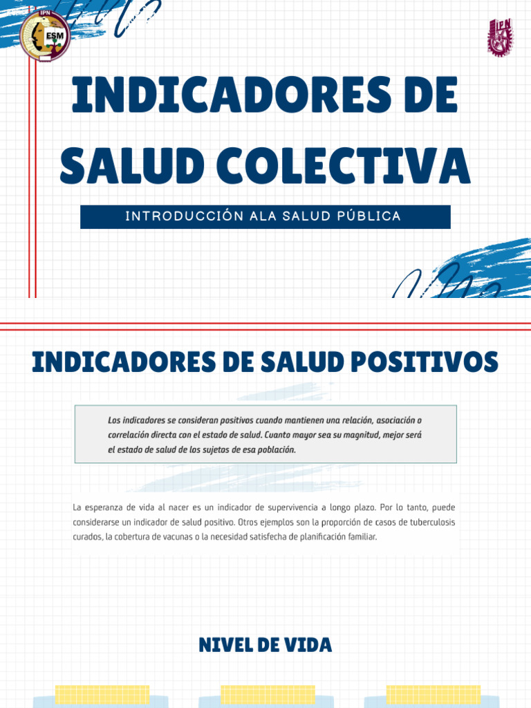 Indicadores de Salud Colectiva | PDF