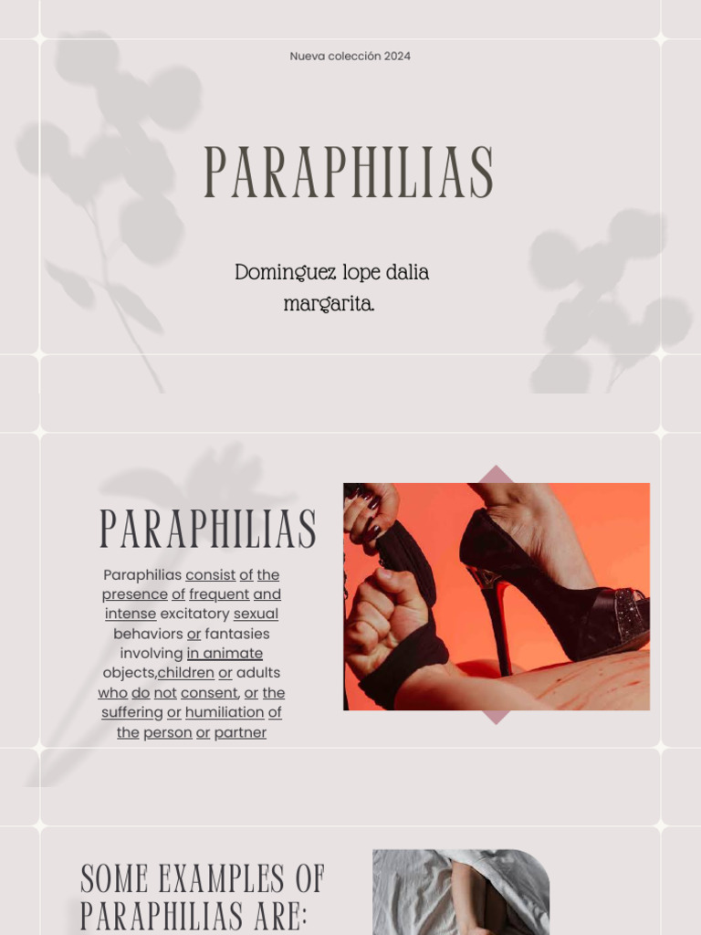 Understanding Paraphilias: Types & Examples | PDF | Self-Improvement