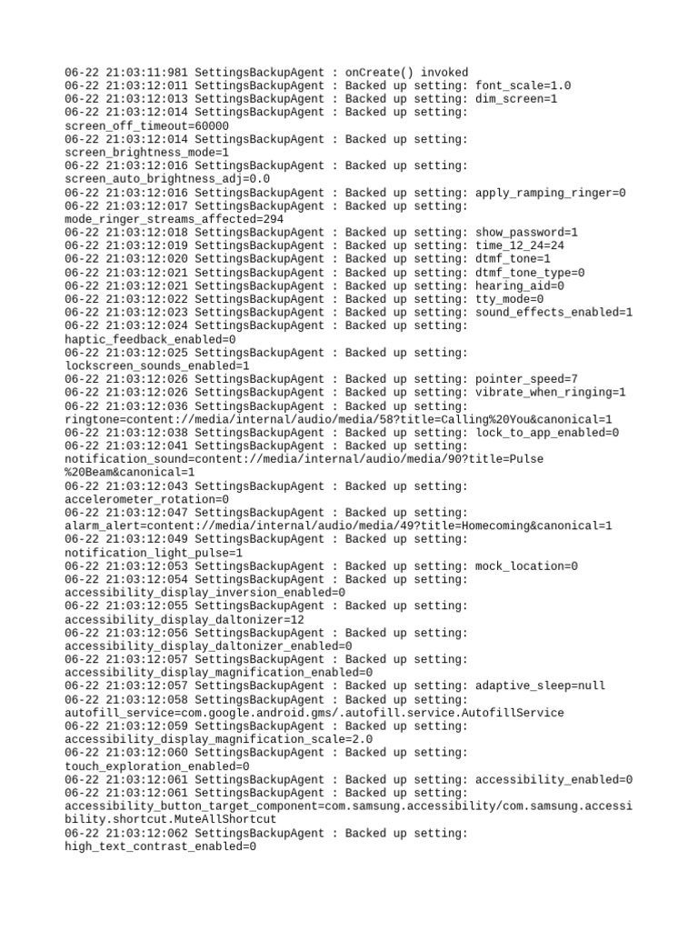 Settings Provider Pdf Java Programming Language Backup