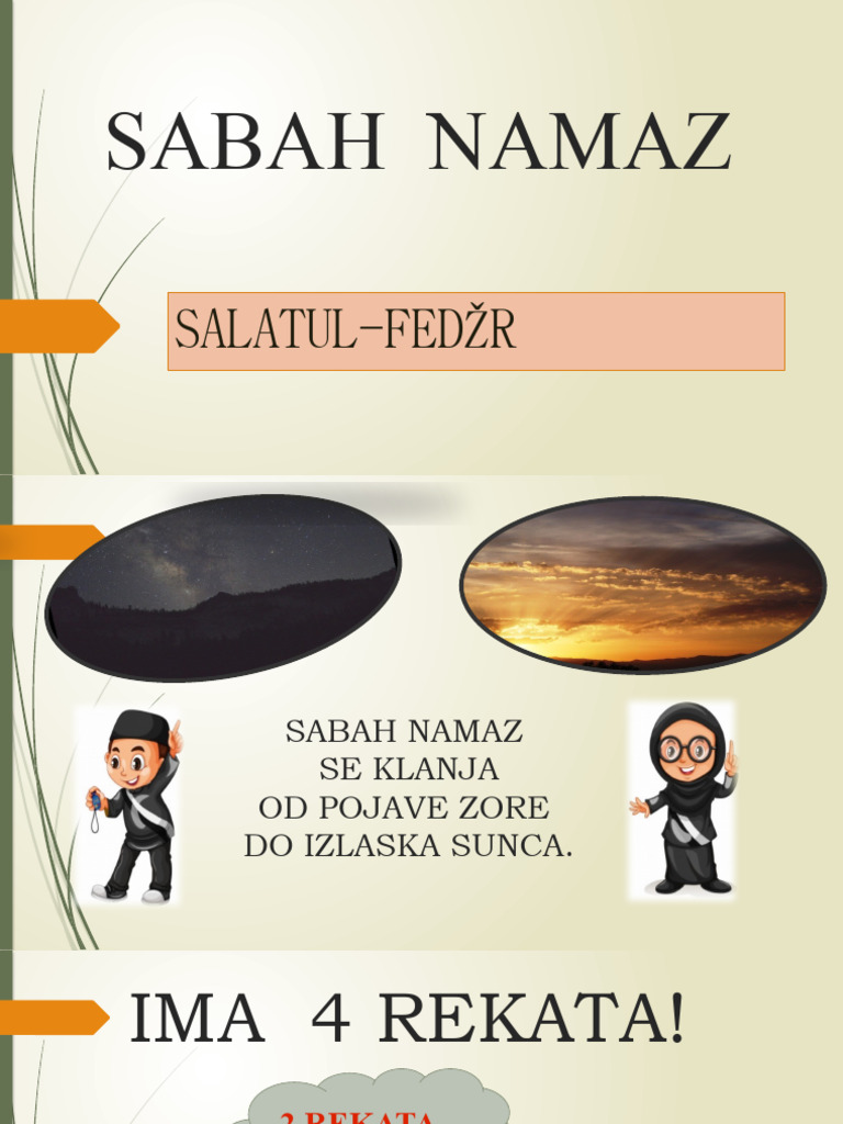 Sabah Namaz Prezentacija | PDF