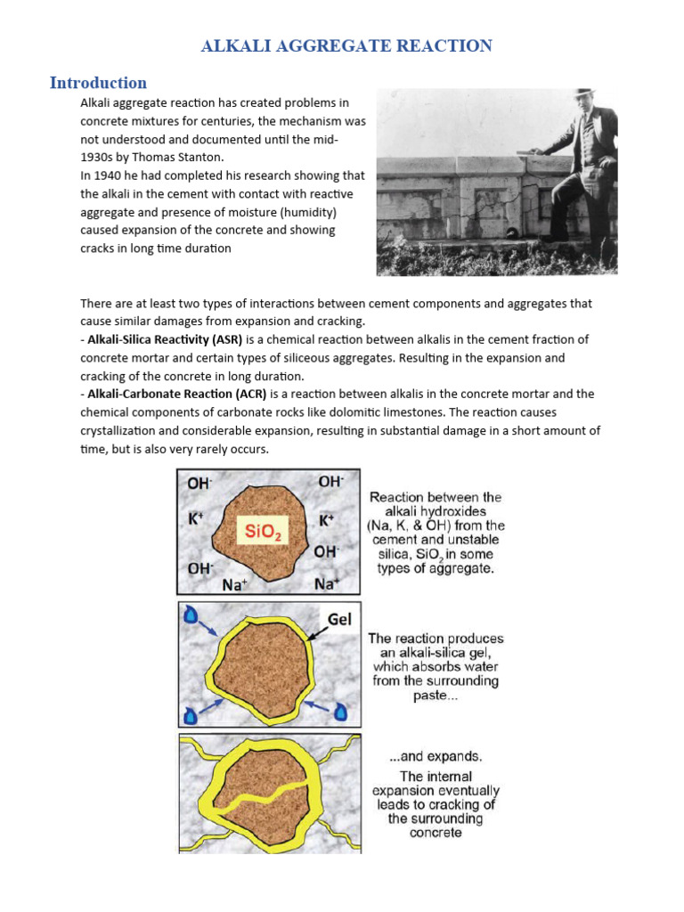 Alkali Aggregate Reaction | PDF | Concrete | Materials