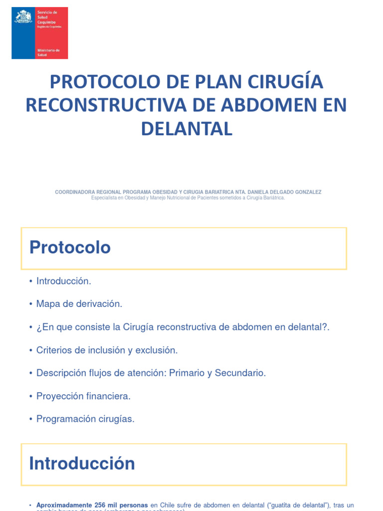 Daniela Delgado Cirugia Reconstructiva de Abdomen en Delantal | PDF ...