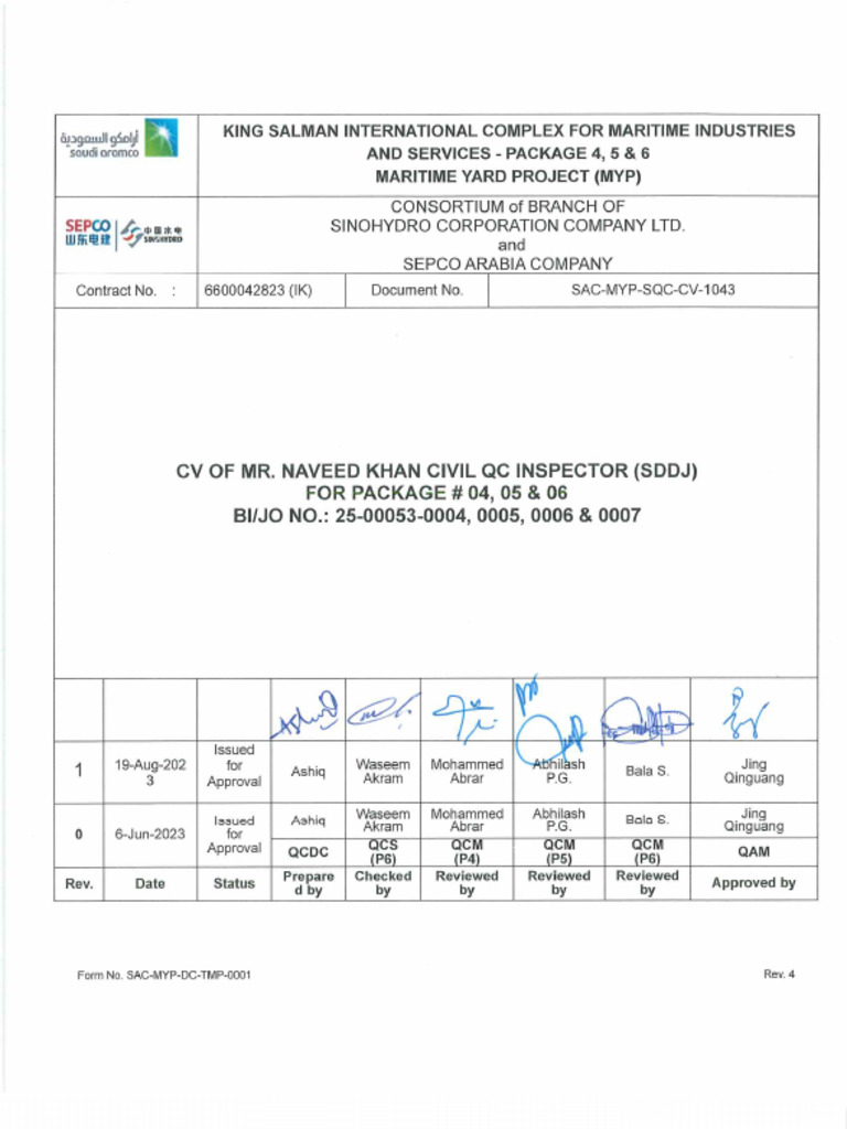 CV Sample - 1 | PDF | Engineering