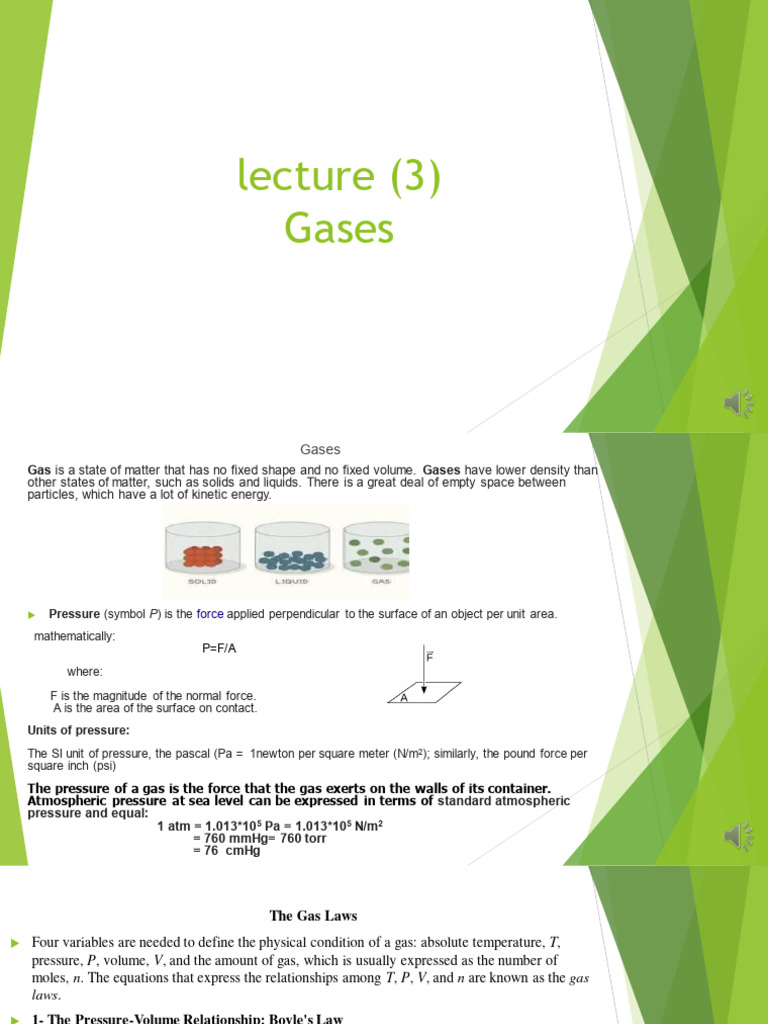 Gases | PDF | Gases | Mole (Unit)