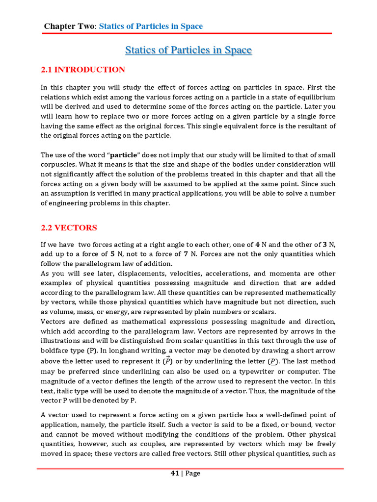 Lecture 1 | PDF | Euclidean Vector | Force