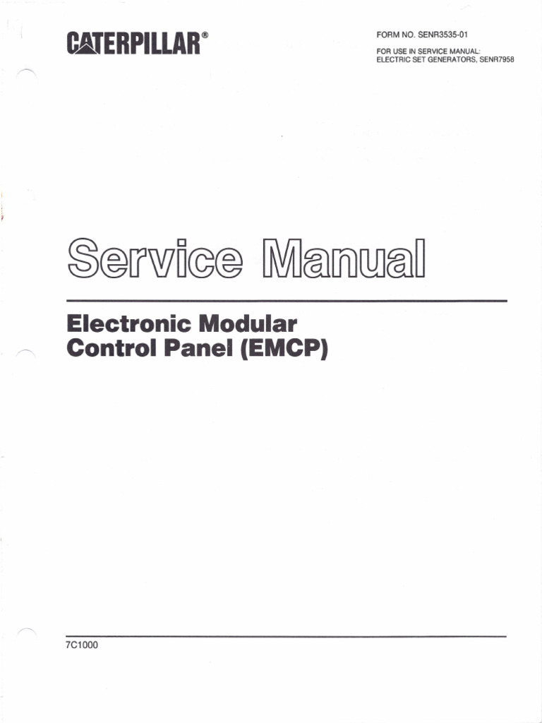 EMCP1 Manual 7C1000.PDF Versión 1 | PDF | Welding | Construction