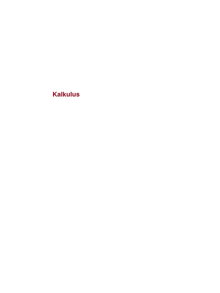 Kalkulus 4 Utgave | PDF
