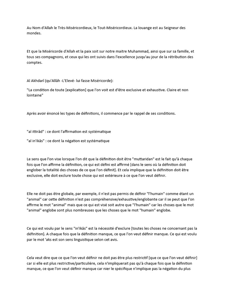 Définition et Conditions d'Excellence | PDF | Définition | Métaphore