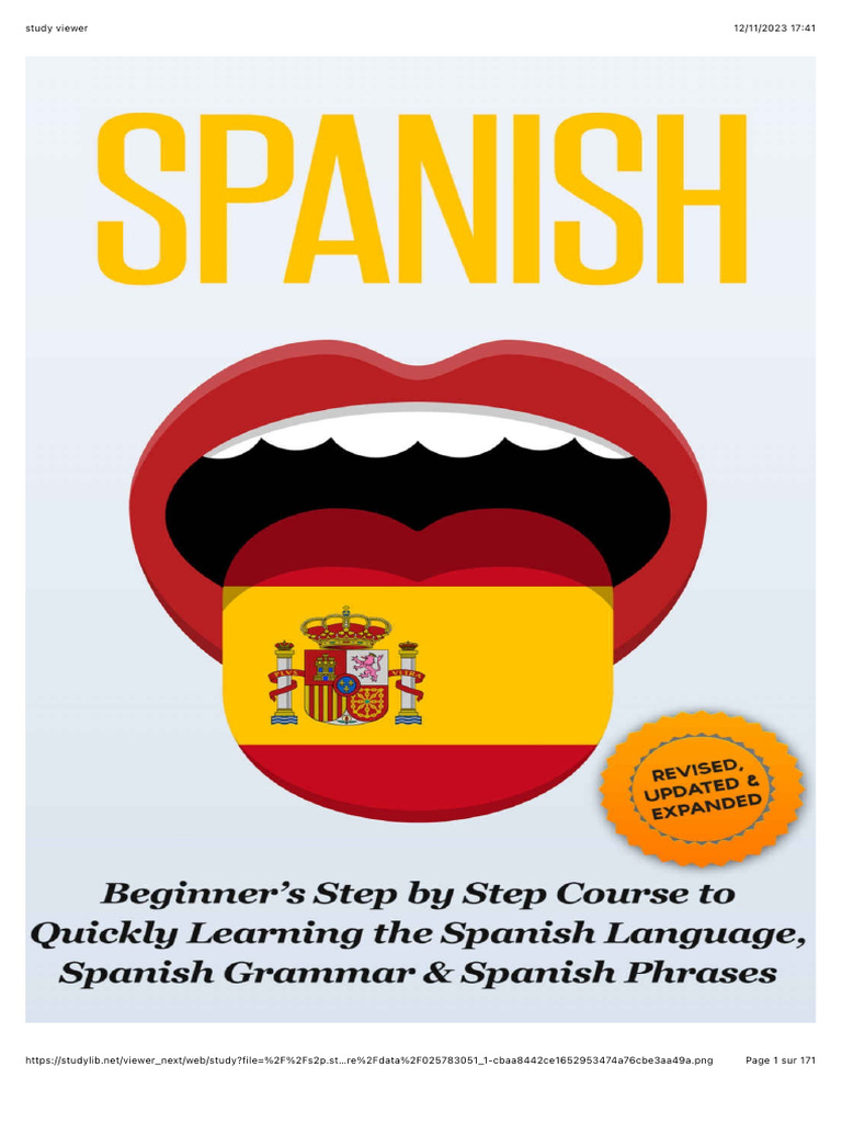 SPANISH - Revised, Expanded & Updated - Beginner's Step by Step Course ...