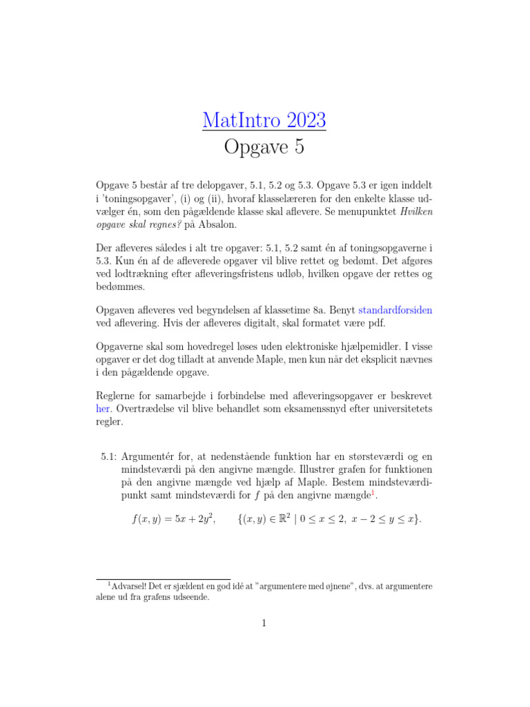 Opg 5 | PDF
