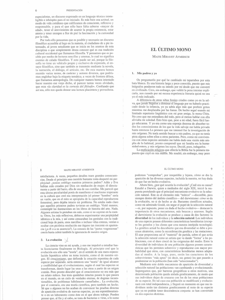 El Último Mono | PDF