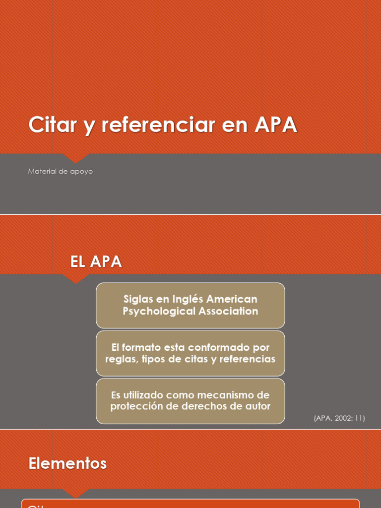 Citar y Referenciar en APA | PDF | Estilo apa