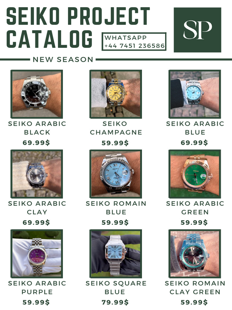 Seiko Project Catalog Prices | PDF