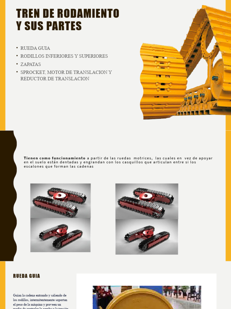 Tren de Rodamiento y Sus Partes | PDF | Engranaje | Rueda