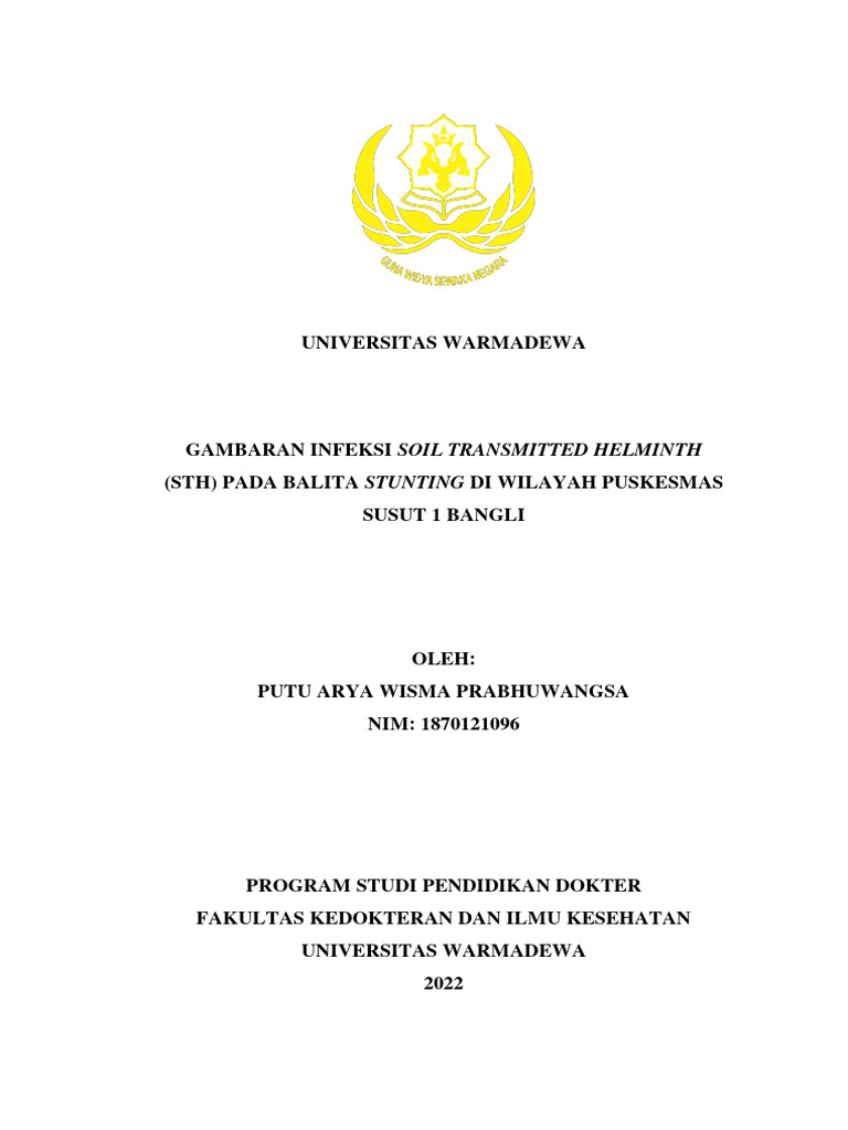 Putu Arya Wisma Prabhuwangsa - Proposal Skripsi | PDF | Sains & Matematika