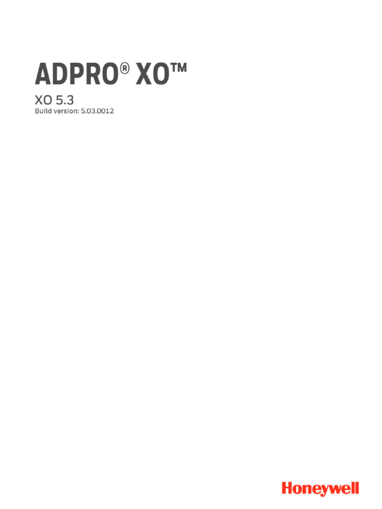 ADPRO XO 5.3.12 User Release Notes | PDF