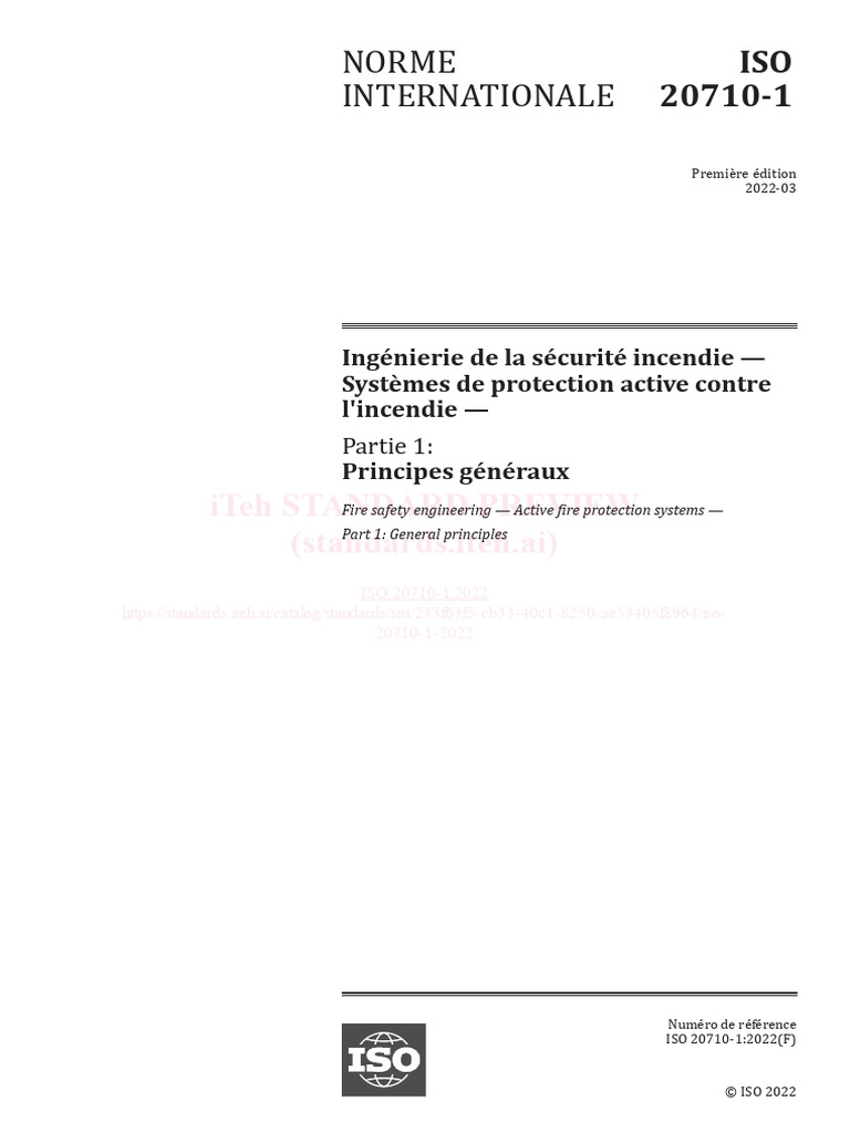 Iso 20710 1 2022 | PDF | Organisation internationale de normalisation ...