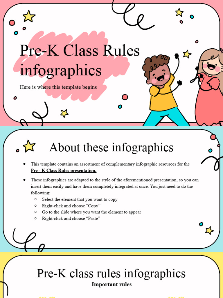 Pre-K Class Rules Infographics by Slidesgo | PDF | Planets | Planets In ...