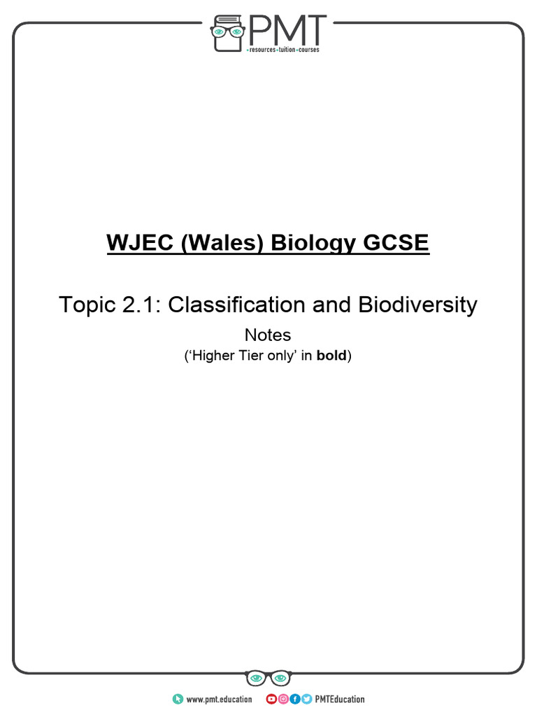2.1 Classification and Biodiversity Book | PDF | Biodiversity | Ecosystem