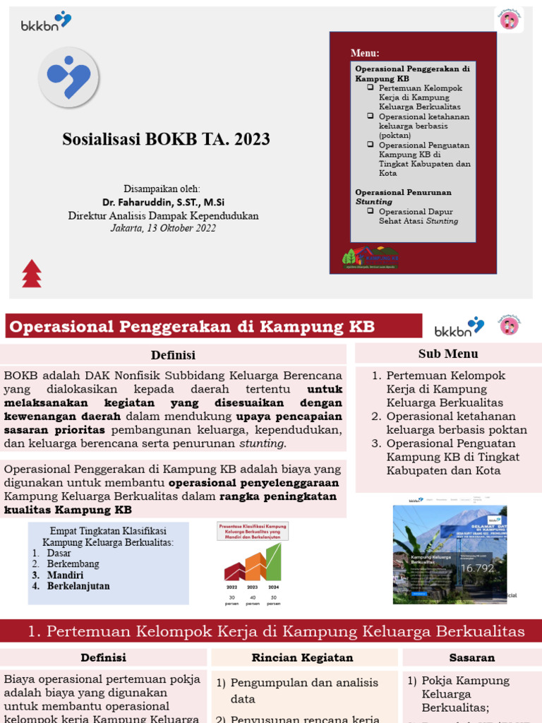 BOKB-3-Operasional Penggerakan Di Kampung KB | PDF | Ilmu Sosial