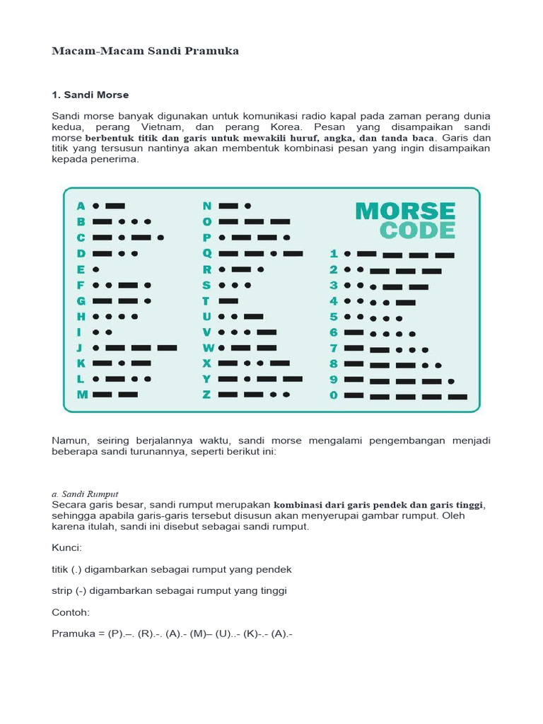 Morse | PDF