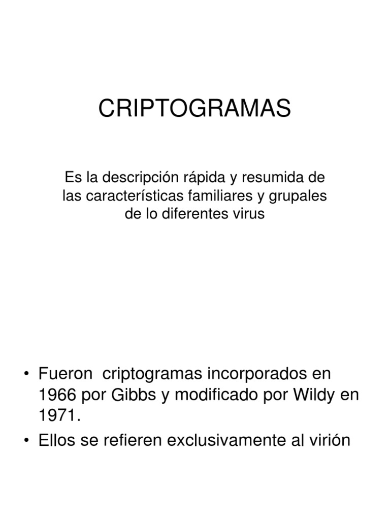 Definición y características de criptogramas | PDF | Ciencias de la vida | Biología