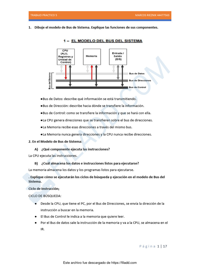 TP5-Marcos Rieznik | PDF | Poco | Unidad Central de procesamiento
