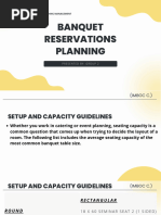 Banquet Setup Standard Operating Procedures | PDF