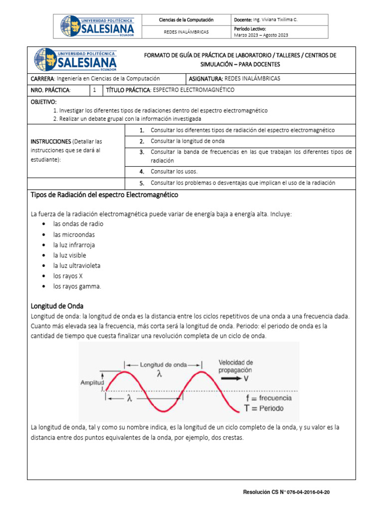 Practica 1 Espectro Electromagnetico - Gomez | PDF | Radiación ...