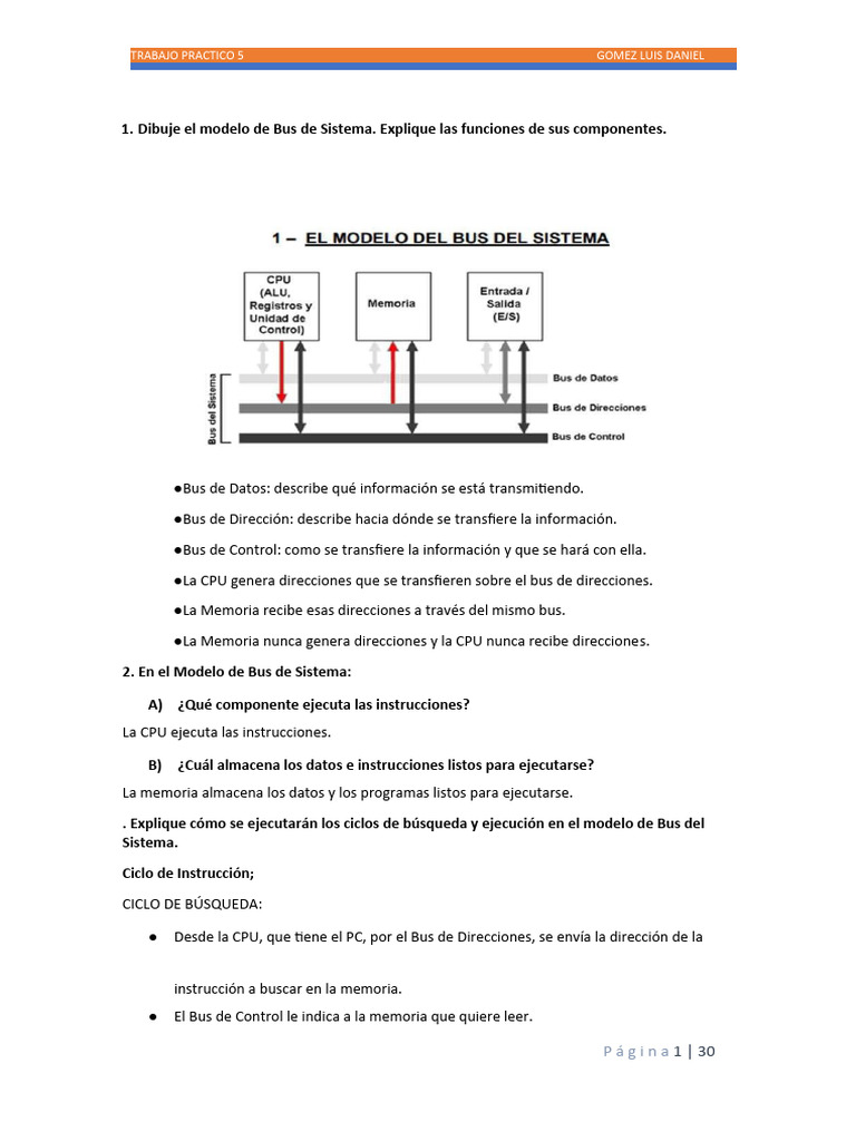 Tp5-Arcom Gomez | Descargar gratis PDF | Poco | Lenguaje ensamblador