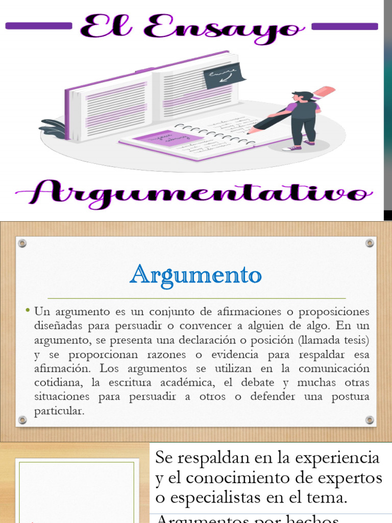 Ensayo Argumentativo | PDF | Ensayos | Argumento